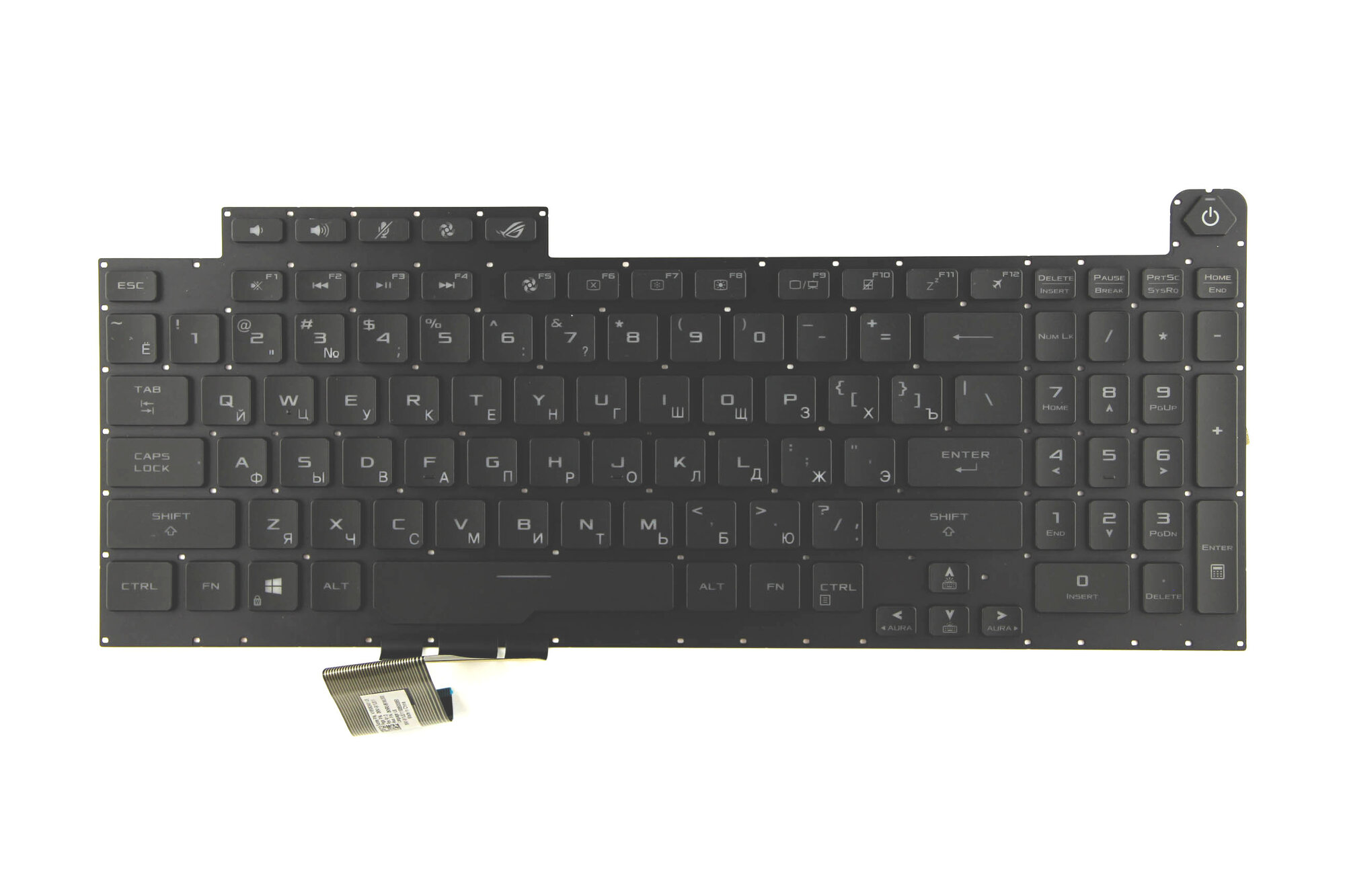 Клавиатура для Asus G712LV G712LW G712LU p/n: 0KNR0 661MHE00, 661LHE00
