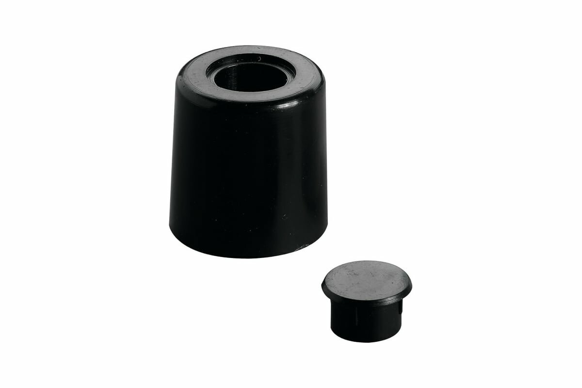 GAH ALBERTS HETTICH дверной напольный стопор черный пластик D26,5x29 мм 954727