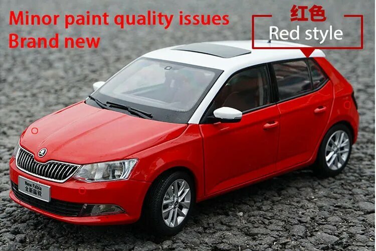 Оригинальная коробка 1:18, литая под давлением модель автомобиля Skoda Fabia Rapid Octavia KODIAQ для коллекционных предметов, подарок
