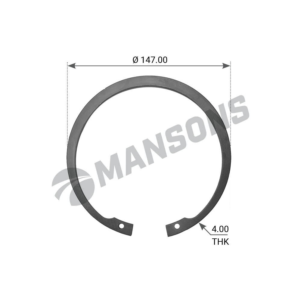 MANSONS 300.019 кольцо ступицы d147 h=4 \bpw eco 6-9t