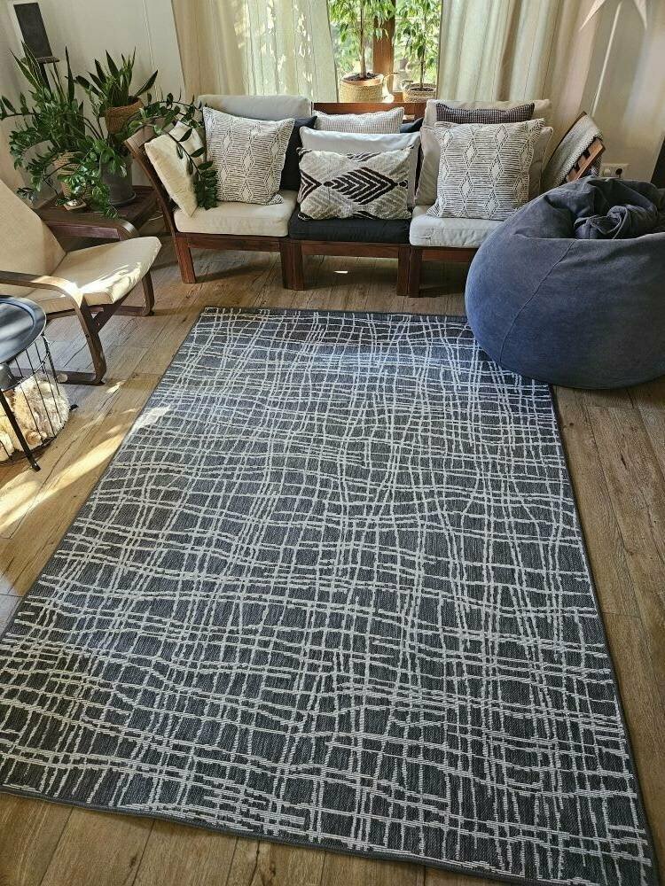 Ковер на пол на кухню 170х230 см абстракция скандинавский современный безворсовой 397570