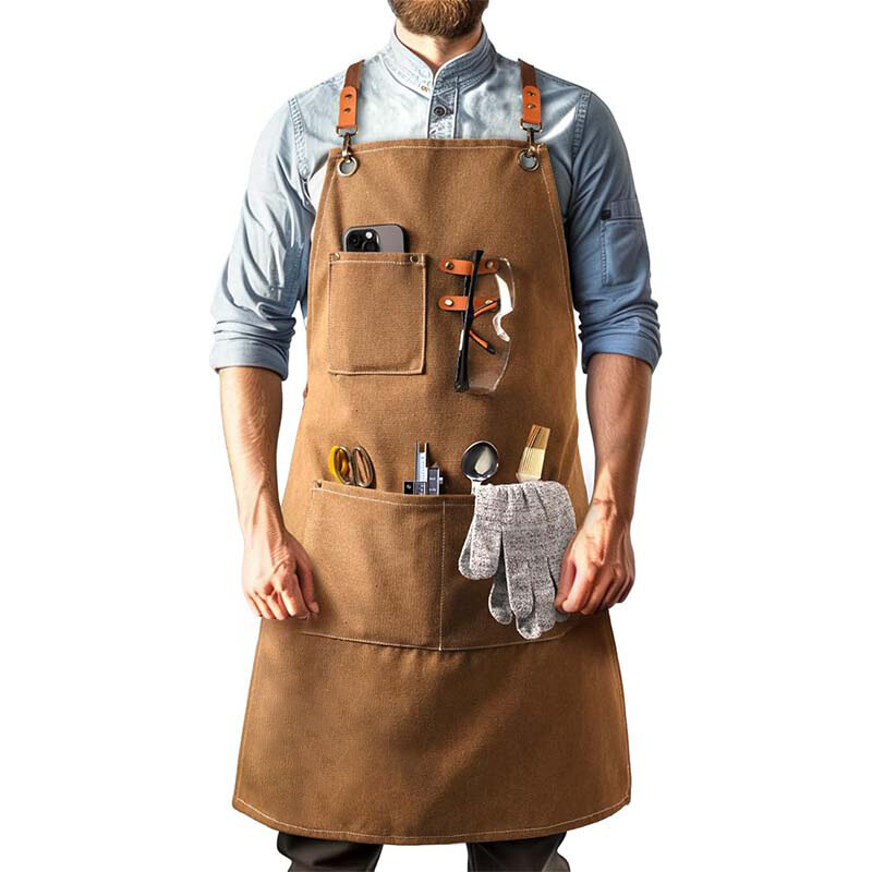 Фартук Senyue, холщовый, современный минимализм, водонепроницаемый