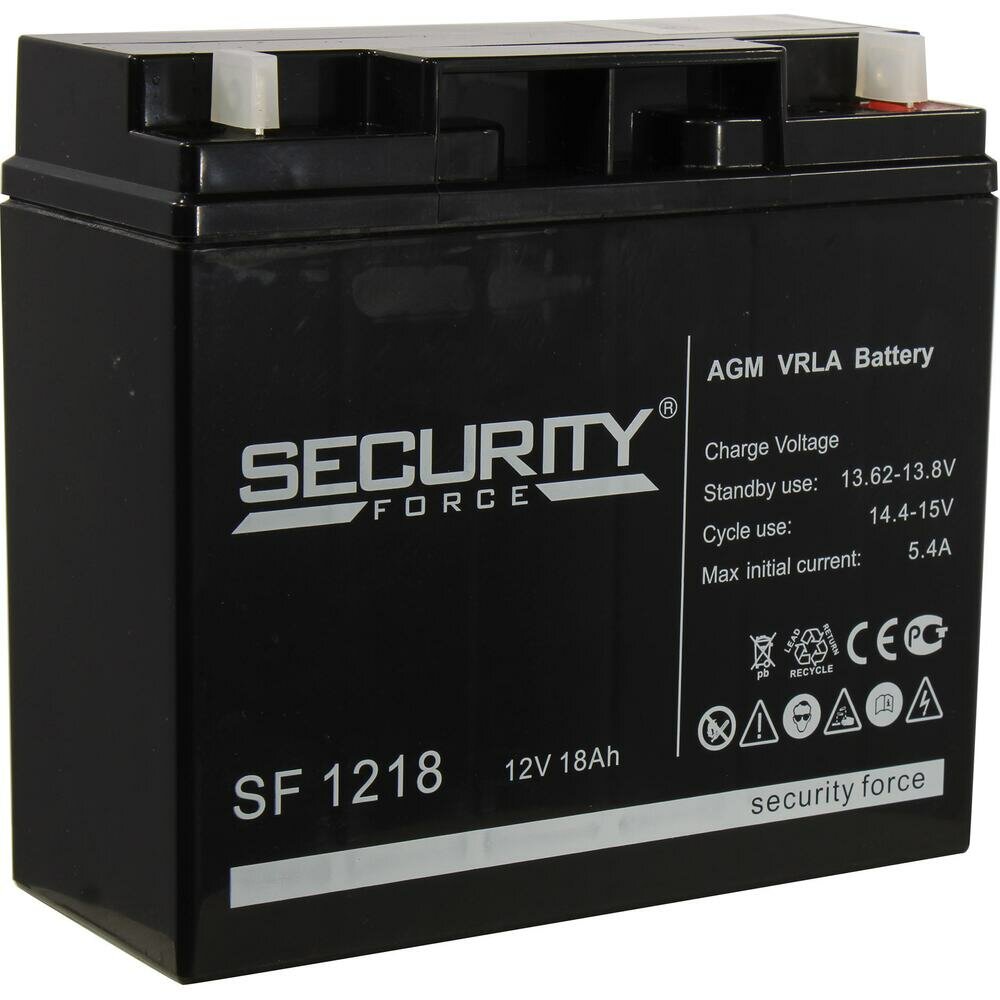 Аккумуляторная батарея для бесперебойного питания Security Force SF 1218 / 18Ач