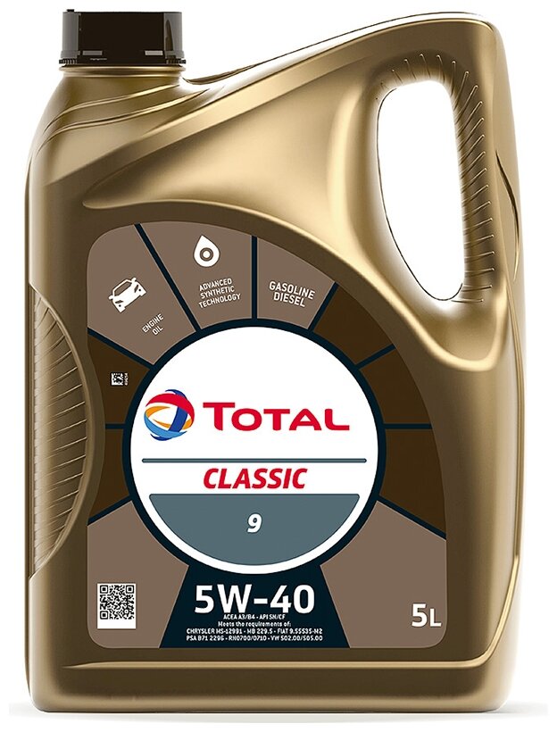 Масло моторное Total Classic 9 5W-40 5L Арт. 213696