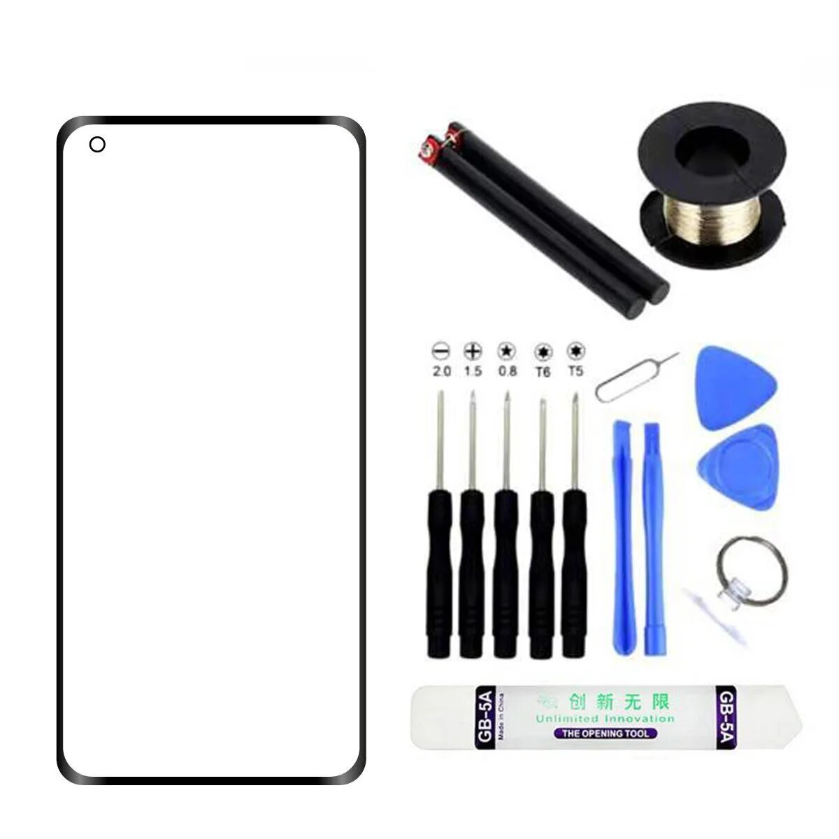 Переднее стекло дисплея с комплектом для ремонта клея OCA для Oneplus 10 Pro 9 8 7 7T Pro Замена стекла сенсорной панели экрана For Oneplus 10 Pro