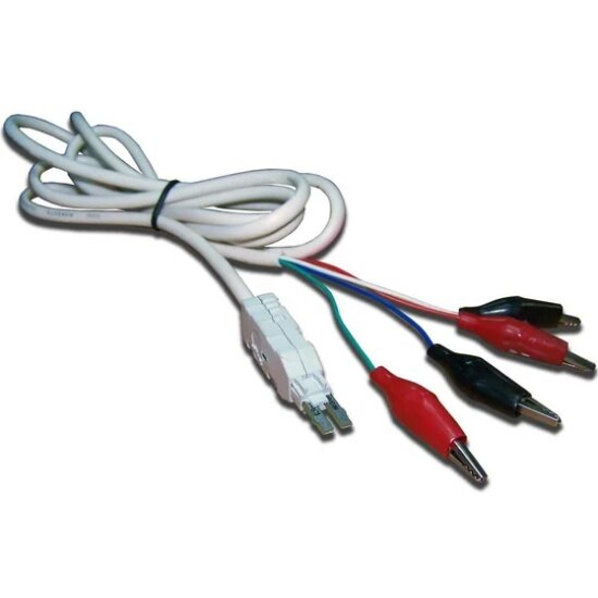 Шнур тестовый для плинтов Twt -LSA-P4-CR4-1.5m, 4-х полюсный LSA/Крокодил, 1,5м