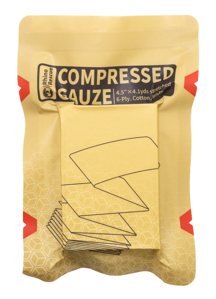 Бинт Z - сложенный для тампонады Compressed gauze Rhino Rescue