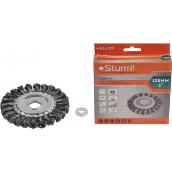 Корщетка Sturm! 5240702, M22, D125 мм
