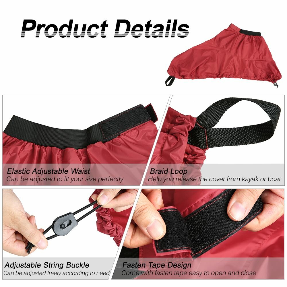Водонепроницаемый чехол-юбка для хранения крема, подходит для каяка, каноэ