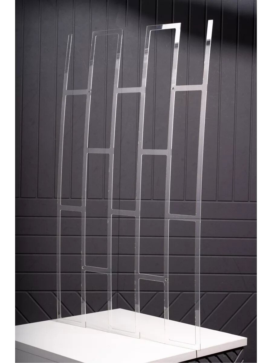 Трафарет POSTUFF "Кирпичная кладка", пластик, прозрачный, 66 см x 38,5 см