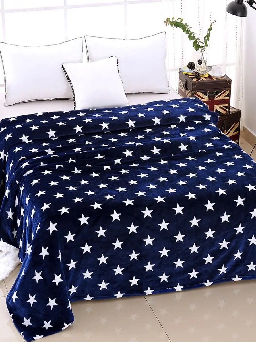 Плед 150х200 плюшевый на кровать Lindo