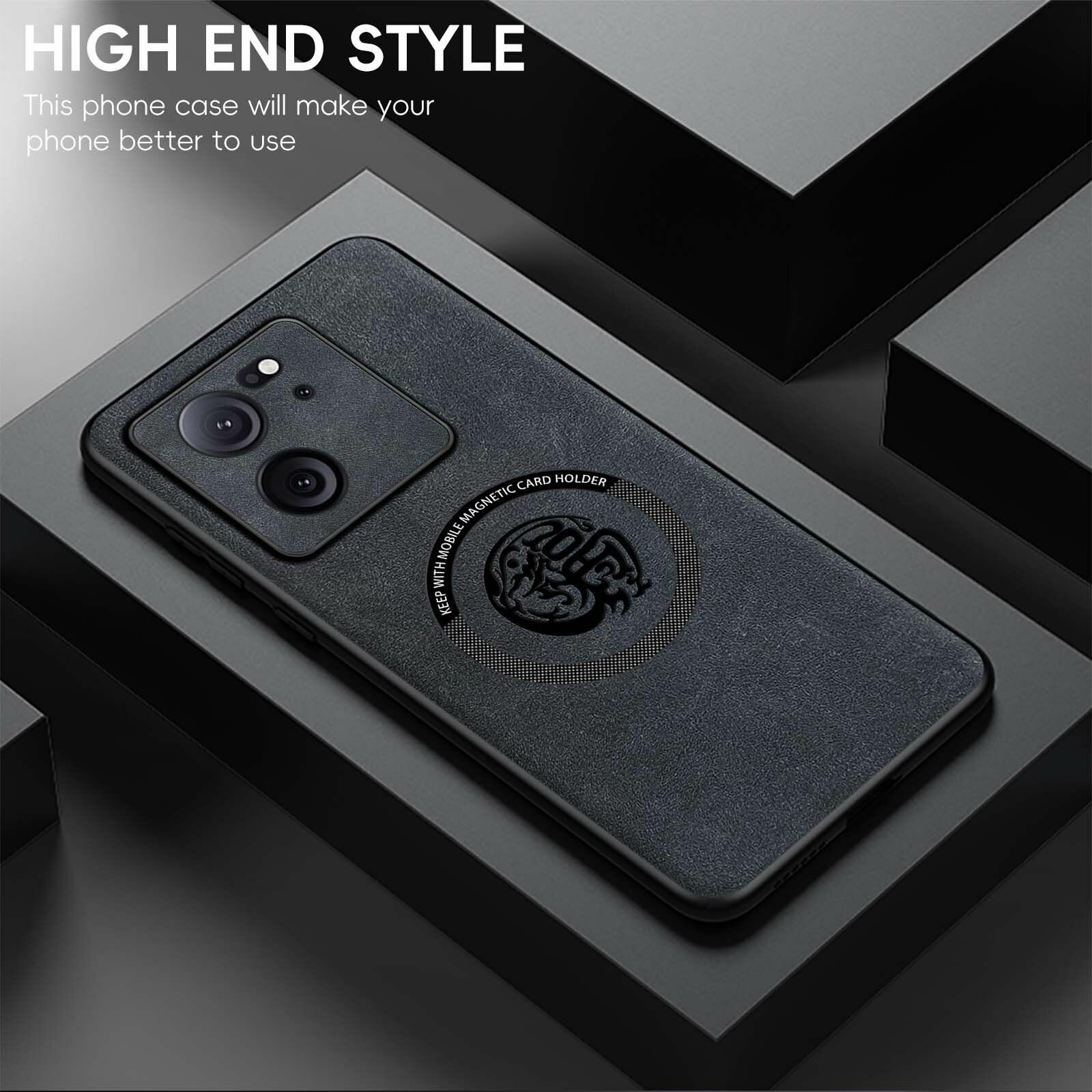 Чехол для смартфона Redmi K60 Ultra,13T ,13T Pro / Редми K60 Ultra,13T ,13T Про Роскошная кожа magsafe противоударный , Защита от падения, Корпус мобильного телефона с защитой камеры