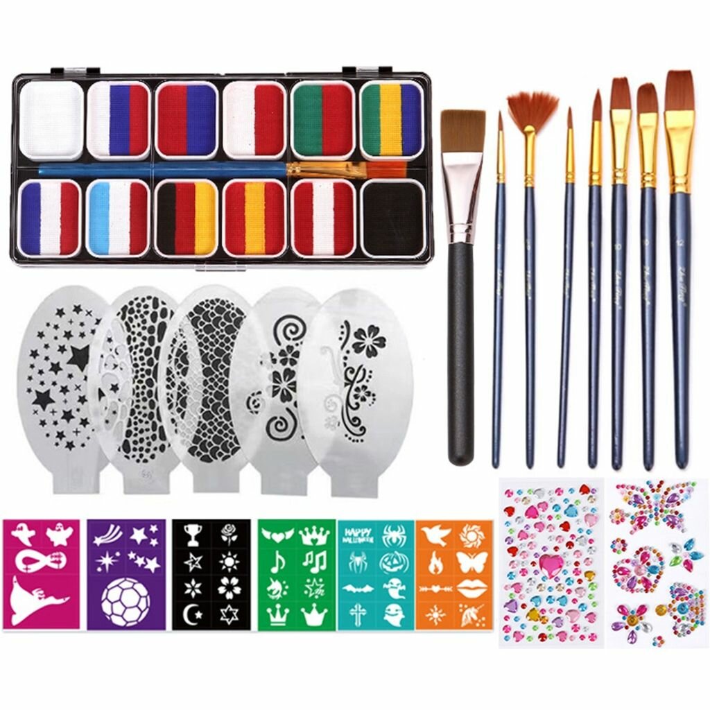 Набор для раскрашивания лица 12 цветов