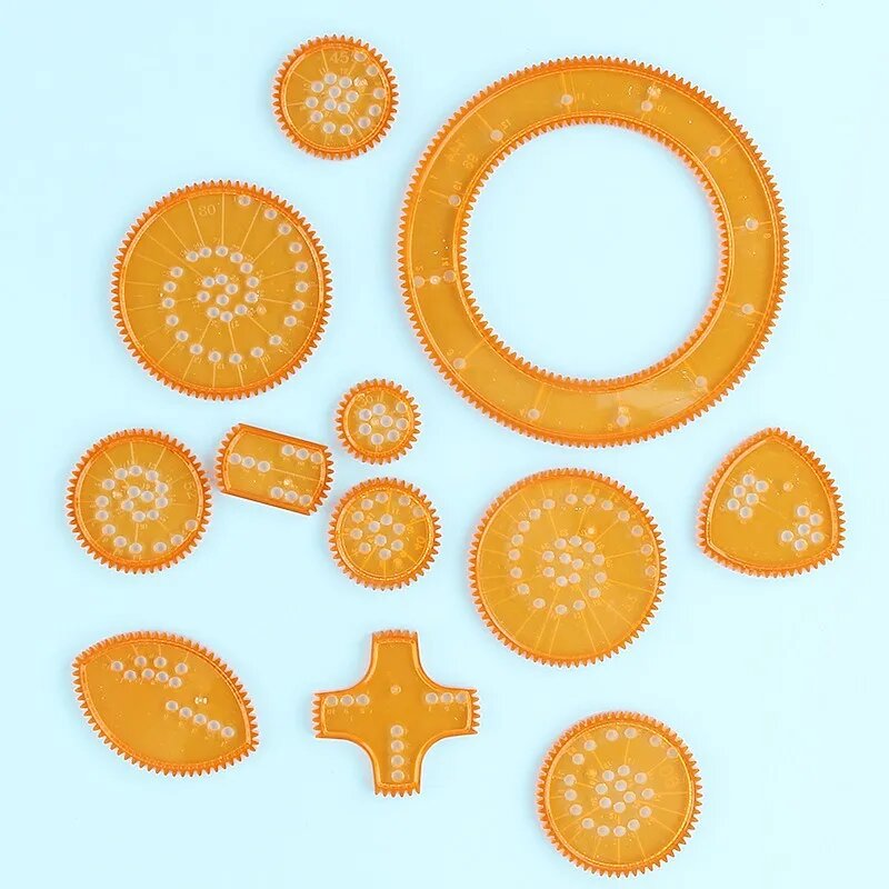 Набор для рисования спирографом MOONBIFFY Оранжевый, orange