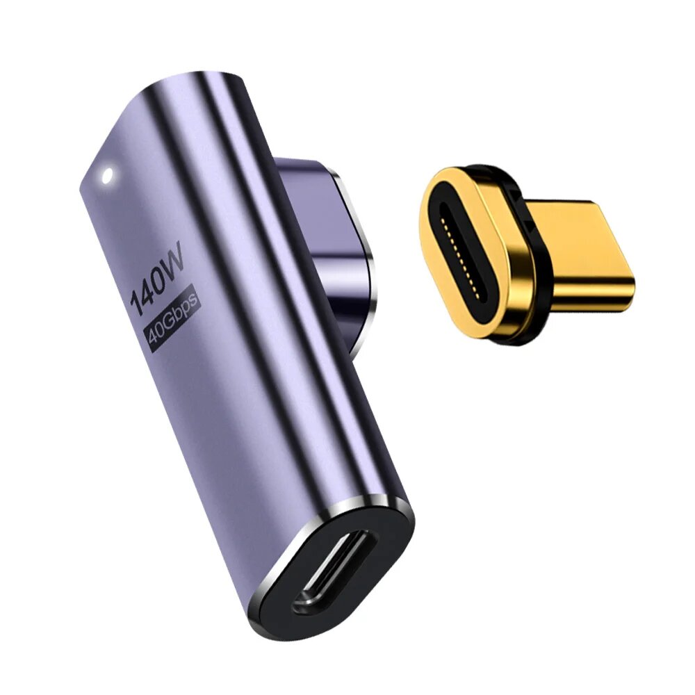 PD 140W USB Type-C адаптер 40 Гбит/с, Thunderbolt3, Elbow Adapter