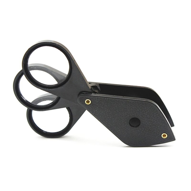 4x 8x 12x Увеличительное Стекло Лупа Для Глаз Портативная Складная Тройная Линза Увеличительная Линза для Чтения Монет Ювелирных Изделий