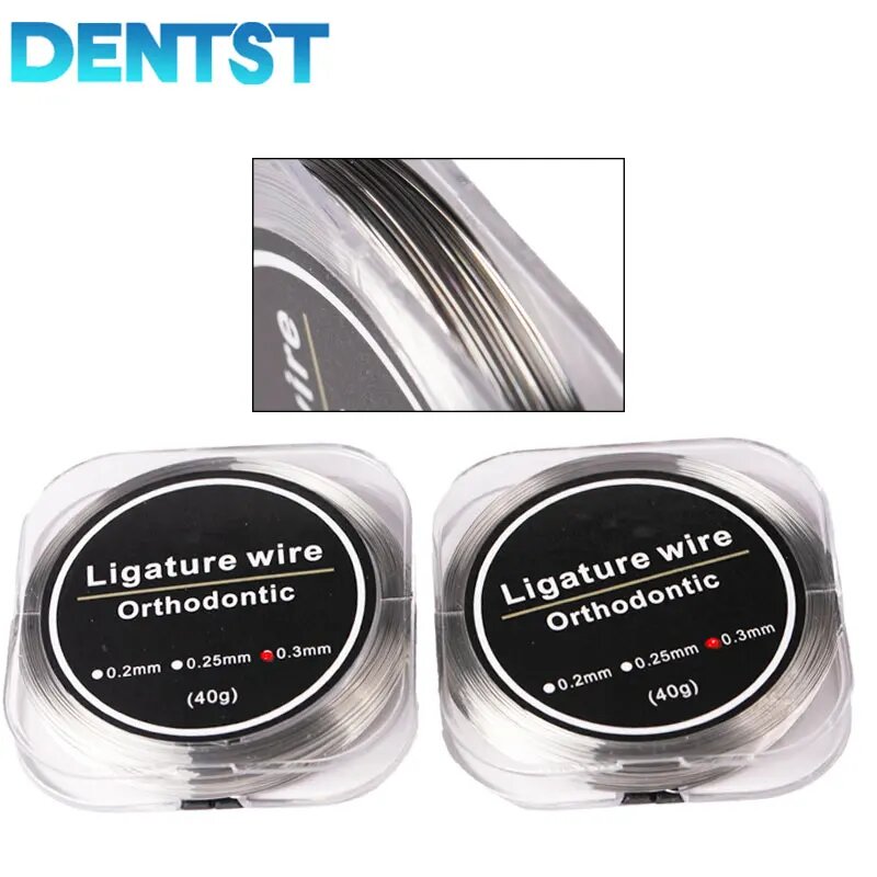 Стоматологическая лигатурная проволока Dentst 0,20, 0,25, 0,30 мм 0.20 mm