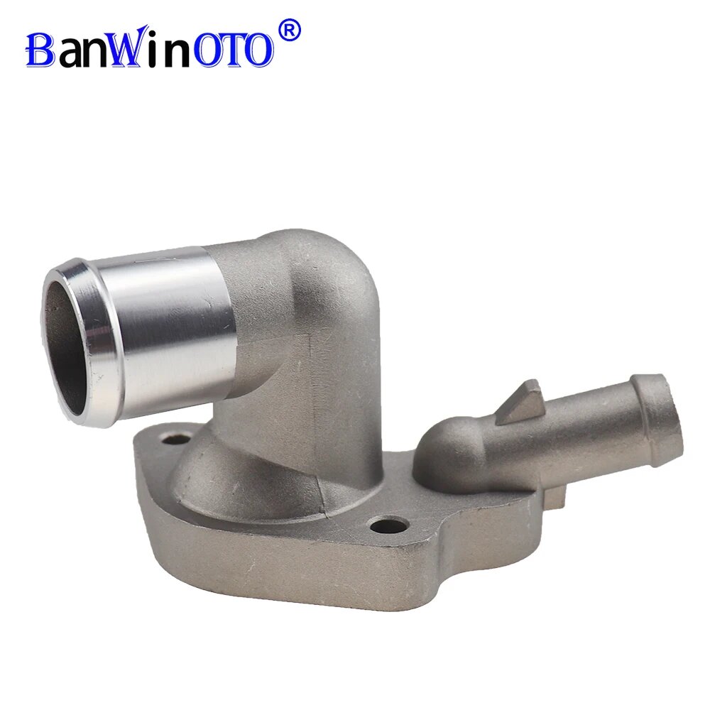 Обновленный алюминиевый корпус термостата охлаждения двигателя крышка автомобильного двигателя охлаждающей жидкости водяной фланец для Mini Cooper 2002-2008 11537512733