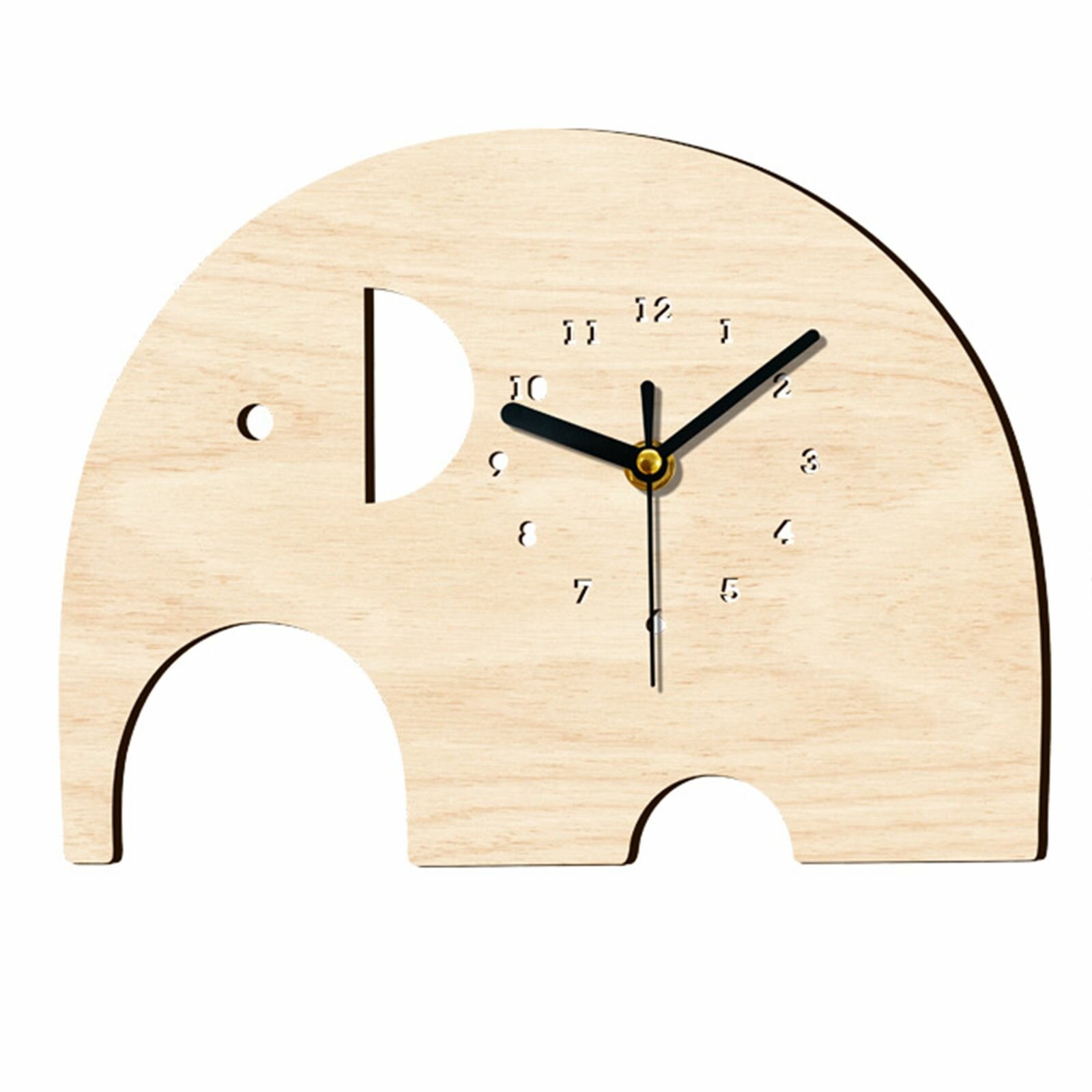 Стереоскопический мультфильм слон деревянные настенные часы