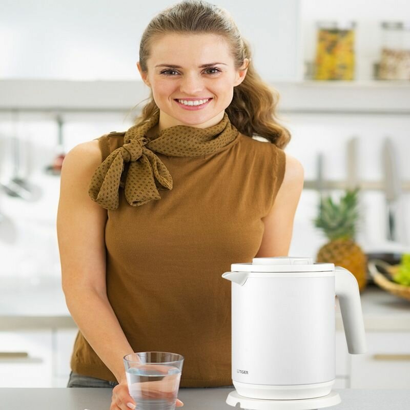 Чайник электрический, Tiger PCK/PG 10 C, без пара, сохранение тепла, 0,8 л, защита от автоматического отключения -kpa