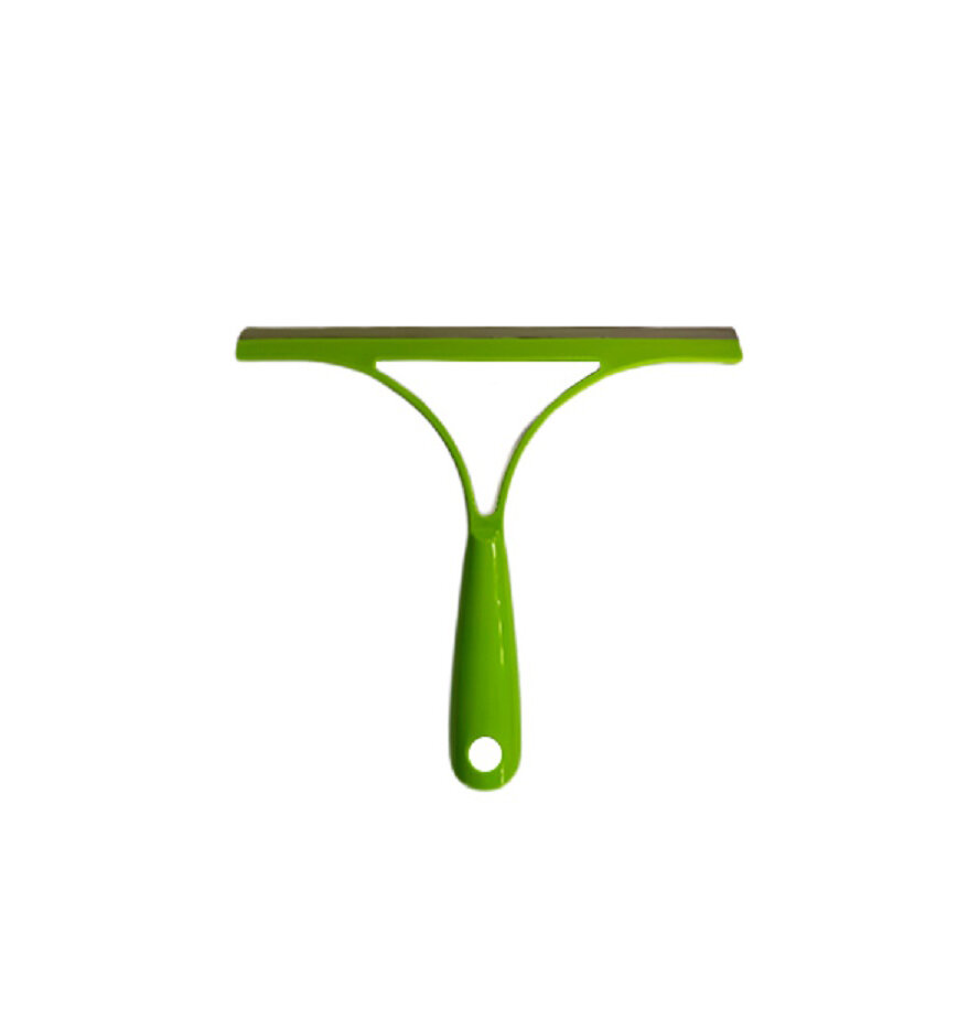 Водосгон In'Loran для стекла, зеркал и душевых кабин, с резиновой насадкой, зеленый