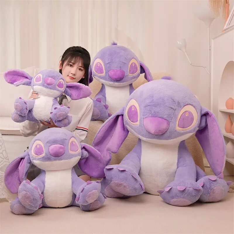 Мягкая игрушка плюшевый Стич сиреневый 50см