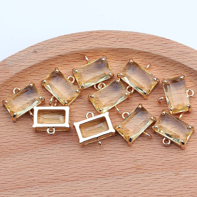 Assoonas M629 стеклянные подвески для сережек 10 шт M62902