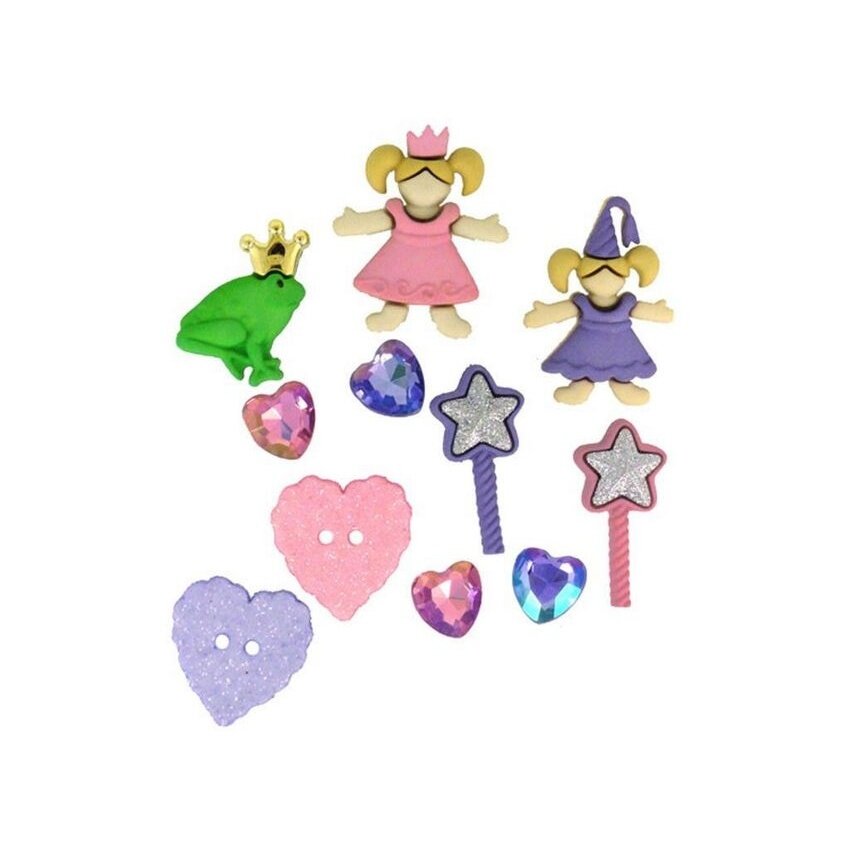 Пуговицы Dress It Up "Маленькая принцесса" декоративные, пластик