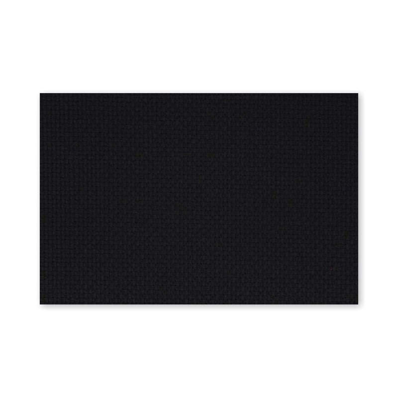 Канва КНР "Аида" для вышивания, черная, №14, 50х40 см