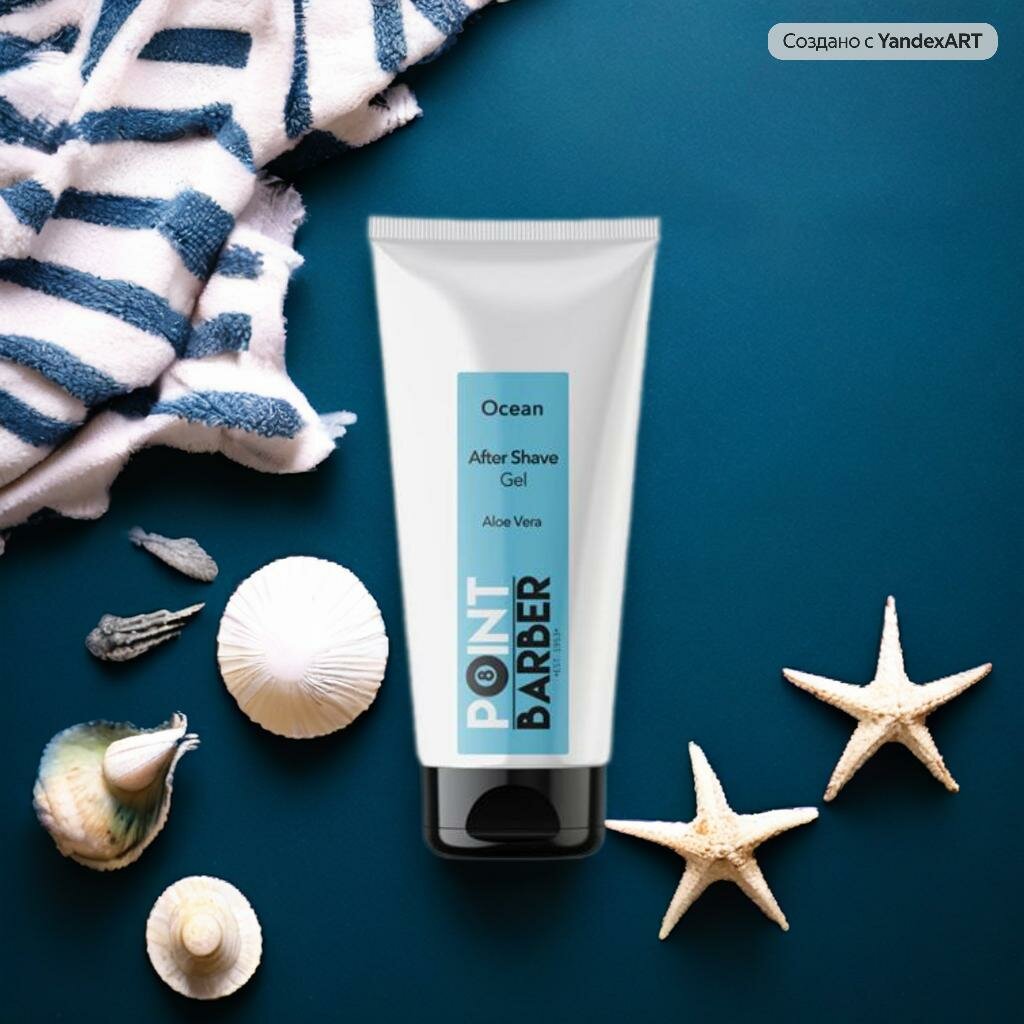Гель после бритья Ocean Farmagan Point Barber, успокаивающий, увлажняющий, 100 мл