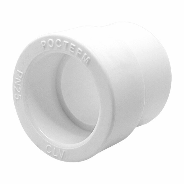 Ростерм PPR переходная муфта d25х20 для труб водоснабжения из полипропилена без резьбы