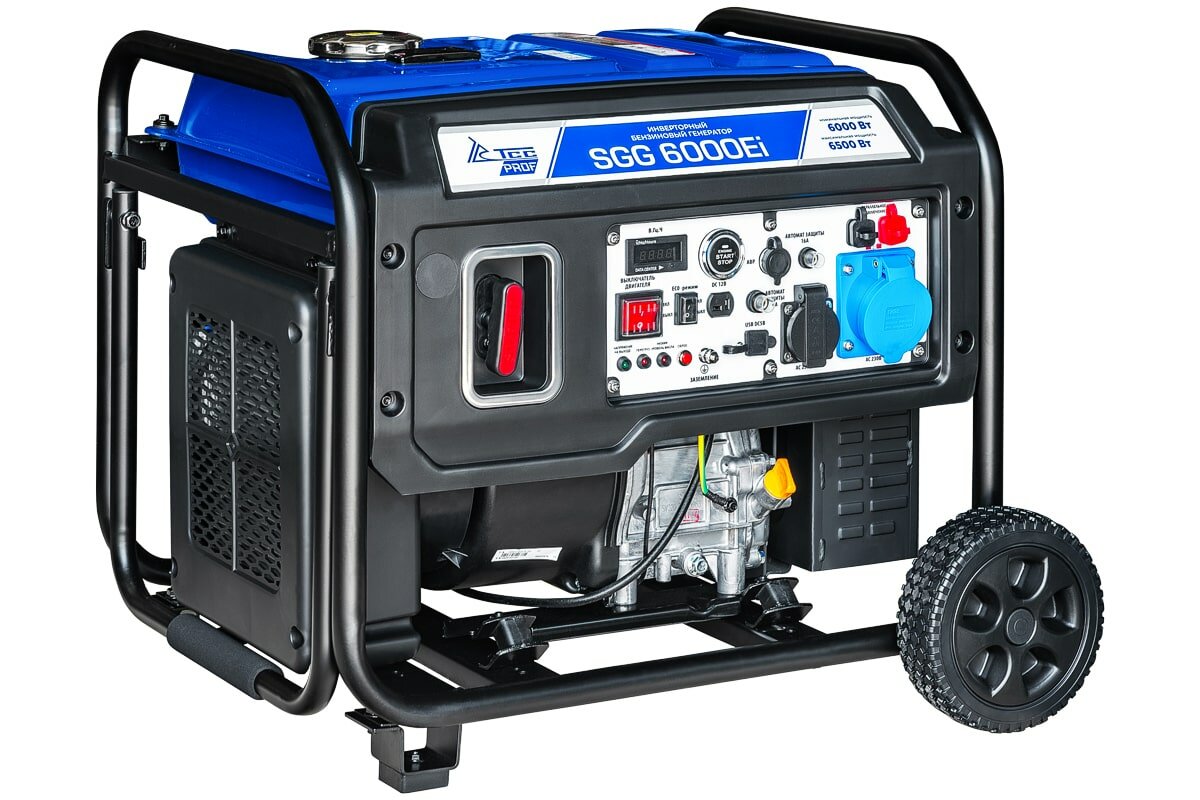 Бензогенератор инверторный SGG 6000Ei, синхронный, 6 кВт, 230В