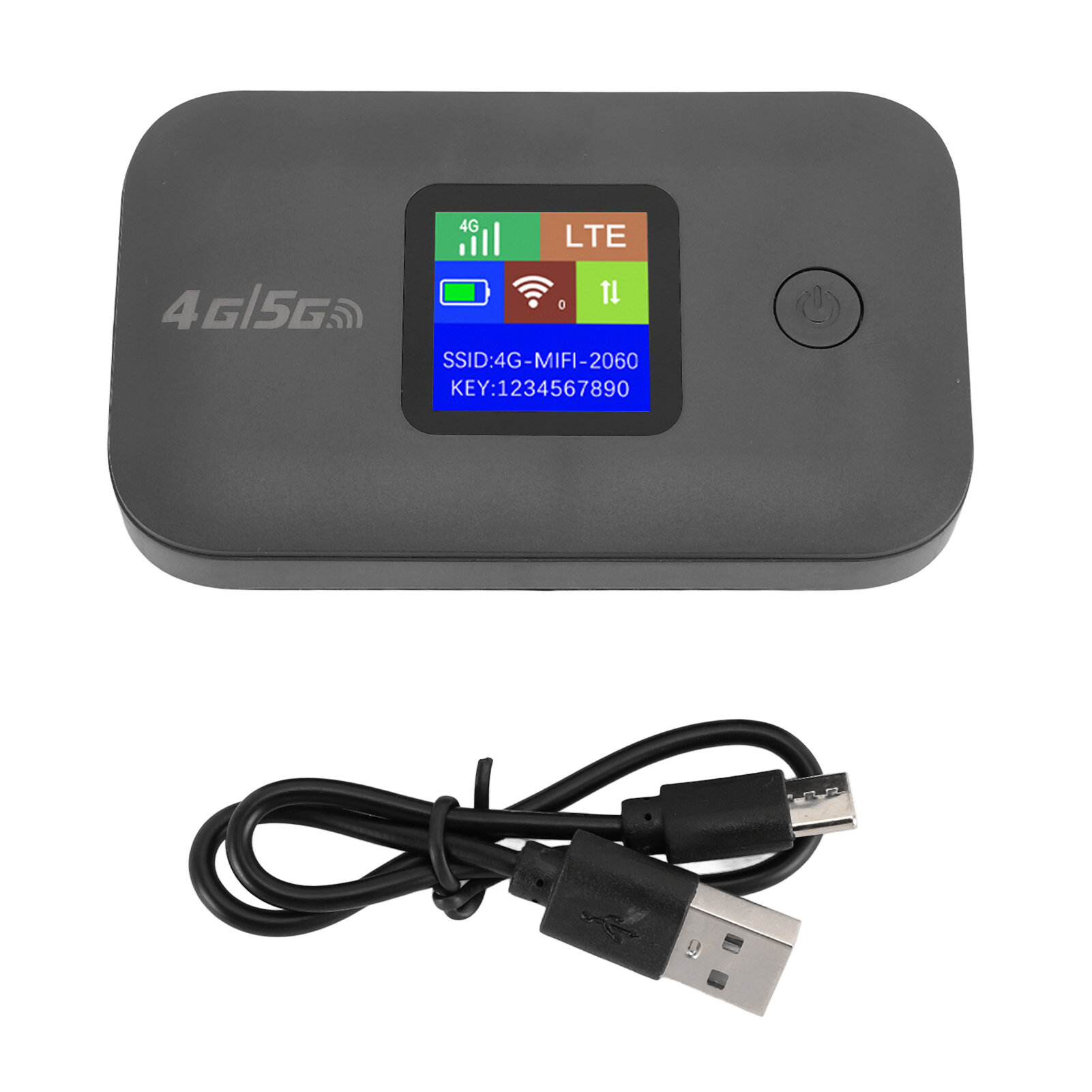 4G LTE Mobile Hotpot с поддержкой слота SIM -карты 8-10 Пользователи Стабильный сигнал 3000MAH 4G Mobile Hotpot Portable Router Black Asian версия