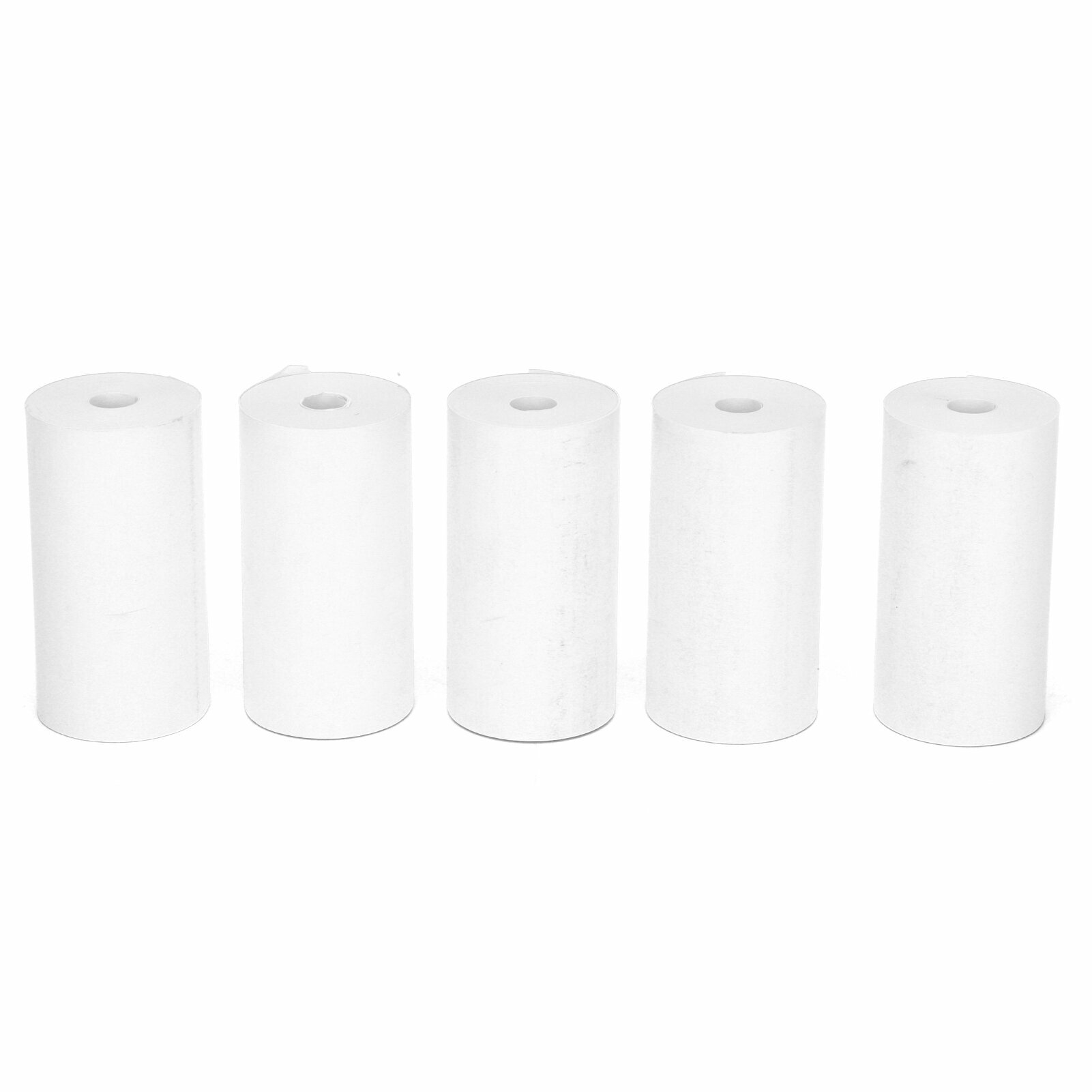 5 рулонов тепловая печатная бумага 57x30 мм прозрачная плавная пыль