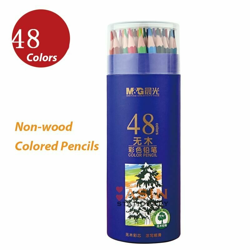 Карандаши цветные m&g 12/24/36/48 цветов из дерева lapis de cor художественная краска масляный карандаш для школьного рисования эскиз товары
