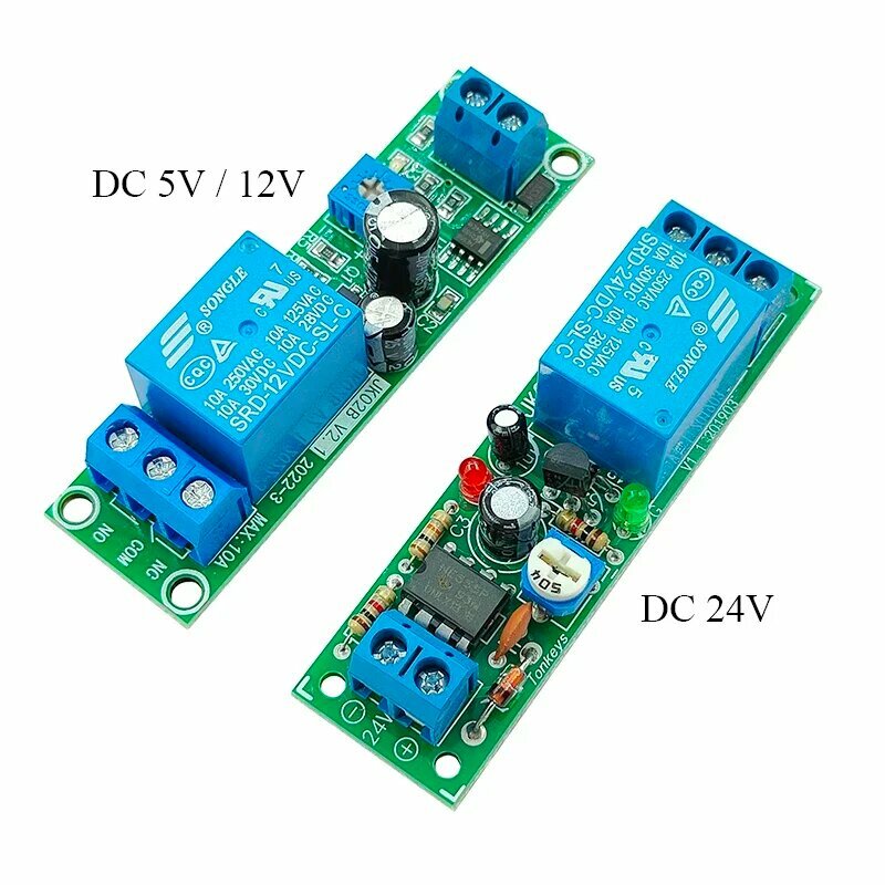 Модуль реле задержки времени 5В 12В 24В DC 24V 0-5S