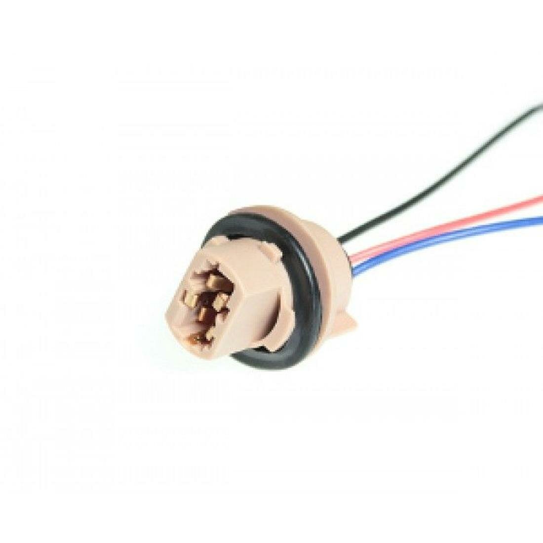 Патрон под лампу W21/5W (T20 двухконт.) с проводами, пластик TM Nord YADA (902643)