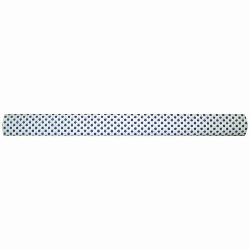 Бумага крепированная 50*250 см, 35 г/м2, растяж. 35%, точки синие на белом, 12031-1101/141160