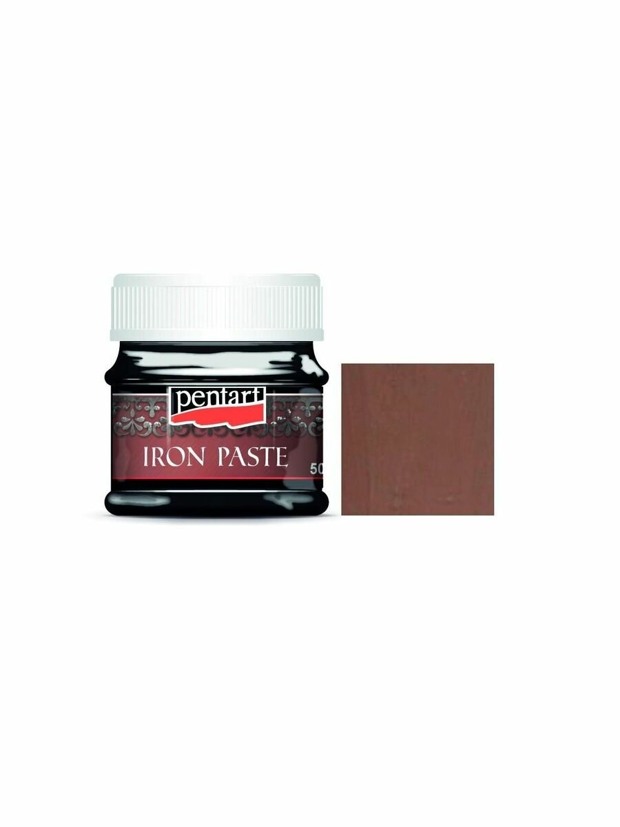 Pentart Паста с эффектом металла, 50 мл, цвет красно-коричневый