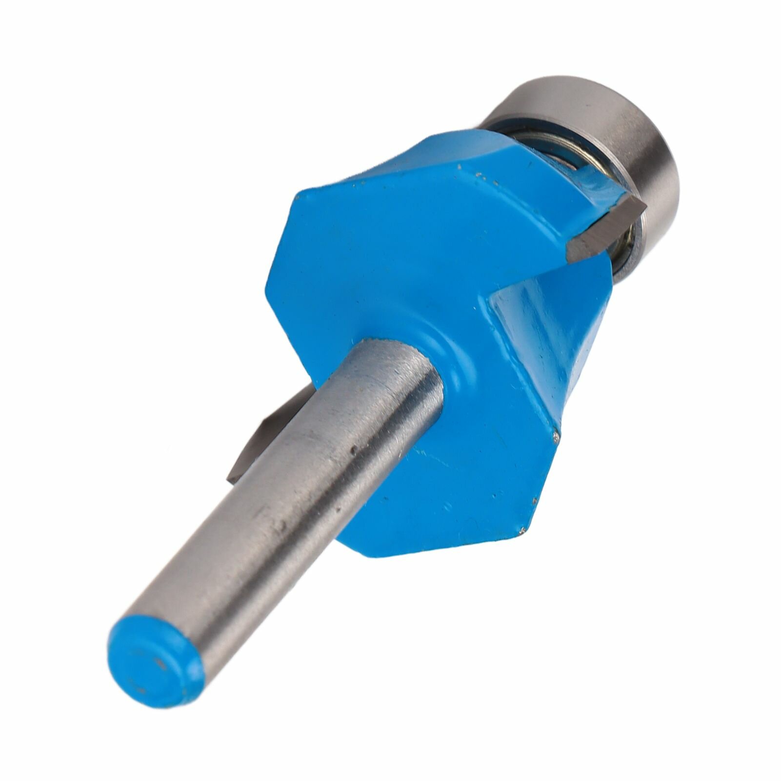 Фреза 45 градусов, инструмент для снятия фаски с круглым хвостовиком 1/4 дюйма с верхним подшипником для деревообработки1/4x5/8