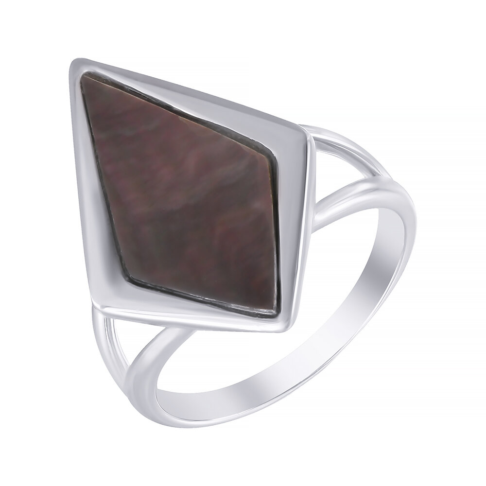 Кольцо, серебро, 925 проба, перламутр