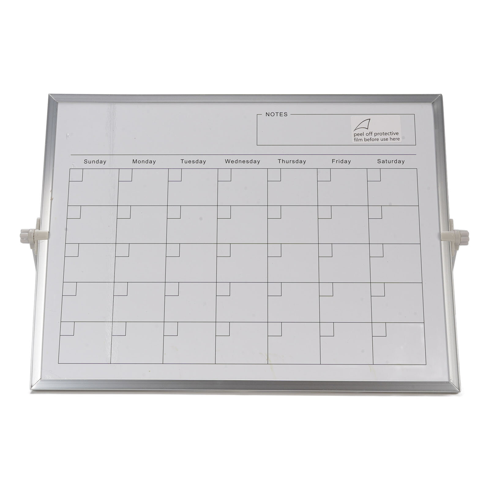 Настольный календарь-доска с магнитной защелкой, двусторонний, 30x40 см, для планирования на месяц, с подставкой.