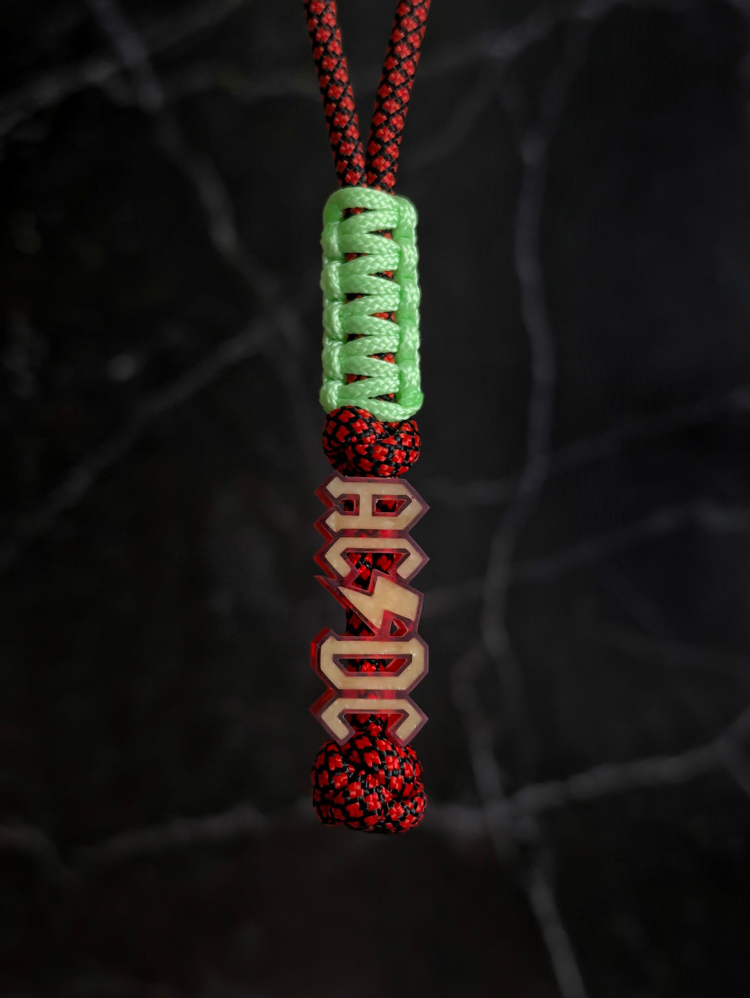 Темляк для ножа: "AC/DC" светящийся