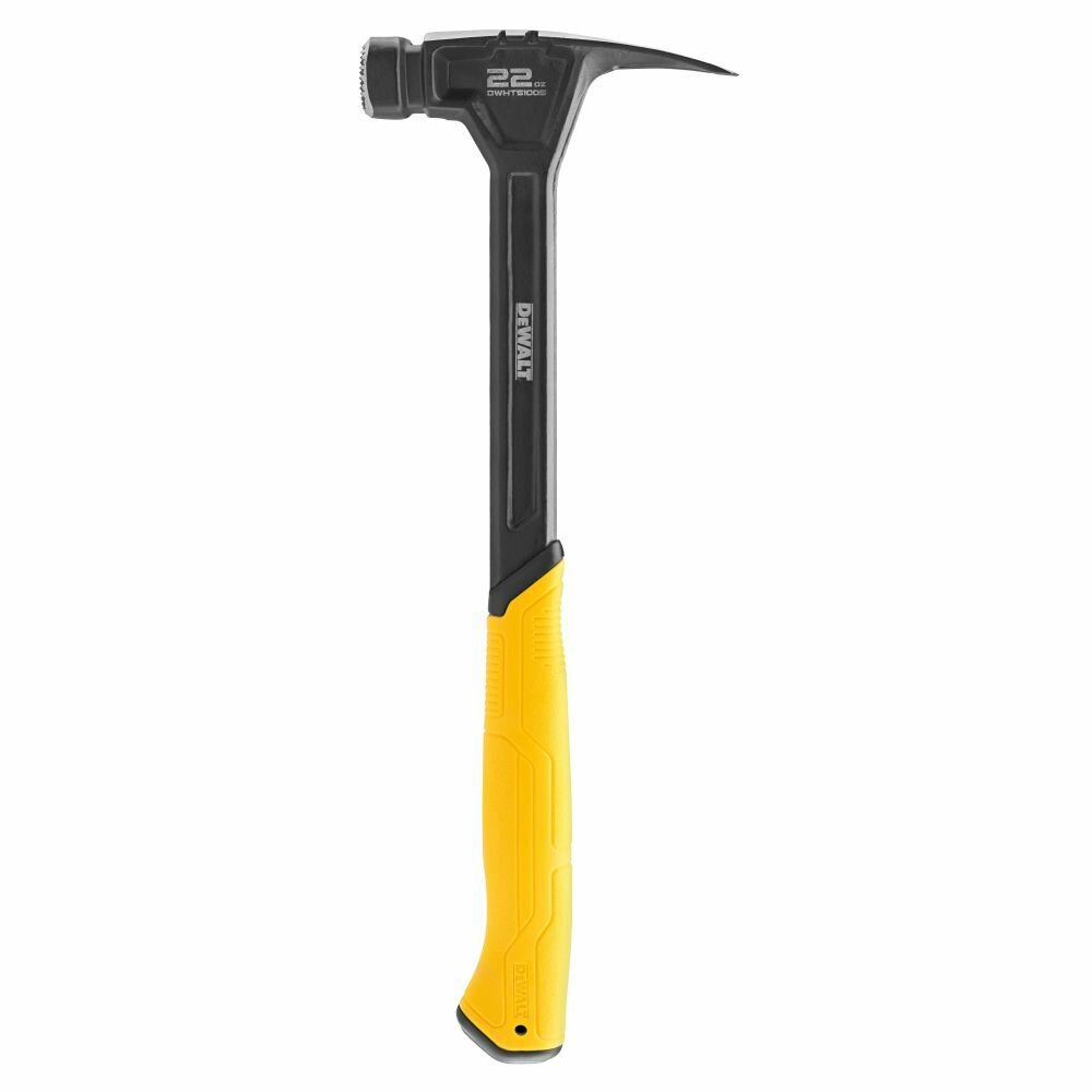 Одноэлементный молоток с прямым заострённым гвоздодёром Dewalt 624 г. DWHT51005-0
