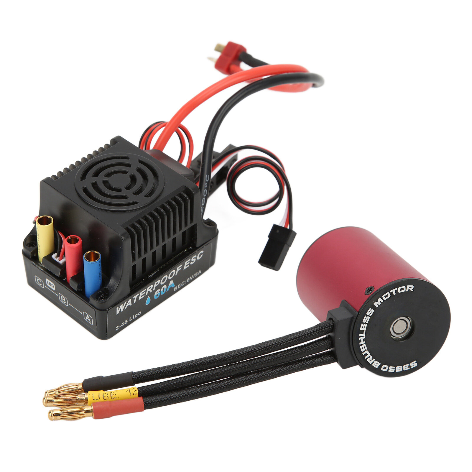 S3650 2300V Бесщеточный двигатель 60A Бесщеточный ESC Combo RC Автозапчасти для автомобиля с дистанционным управлением 1/10