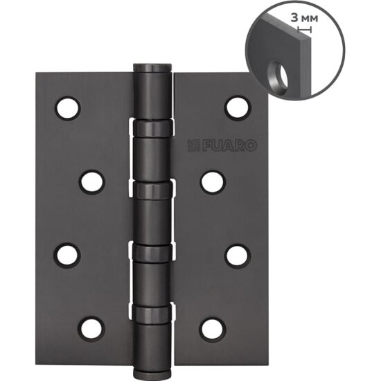 Петля универсальная Fuaro HEAVY IN4400U GR (графит) 100х75х3 мм (2 шт)
