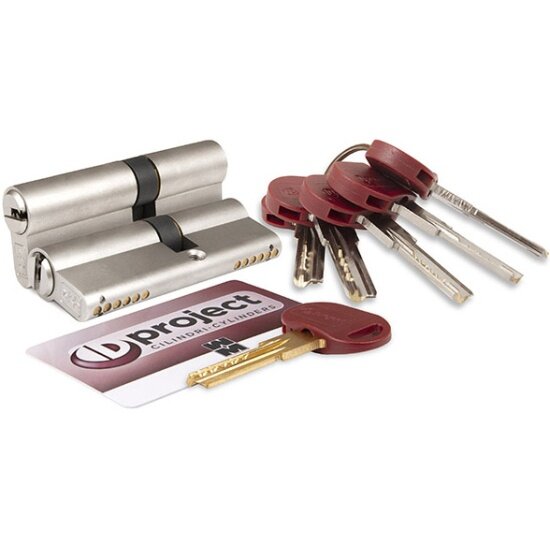 Цилиндровый механизм Mottura DPC1D3646S3 (82 мм/31+10+41), сатин. Никель, 5+1кл.