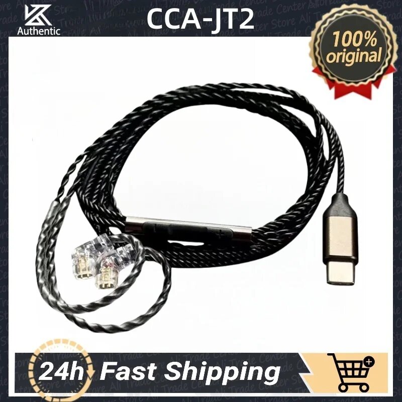 Кабель для наушников CCA JT2 USB-C 2PIN 0.75MM
