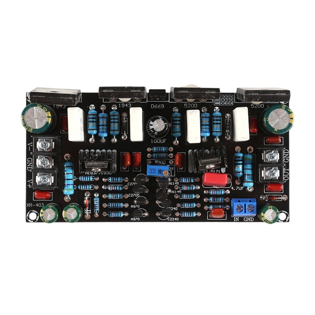 Плата монофонического усилителя мощности мощностью 200 Вт 1943 + плата посткаскадного усилителя мощности мощностью 5200 Вт