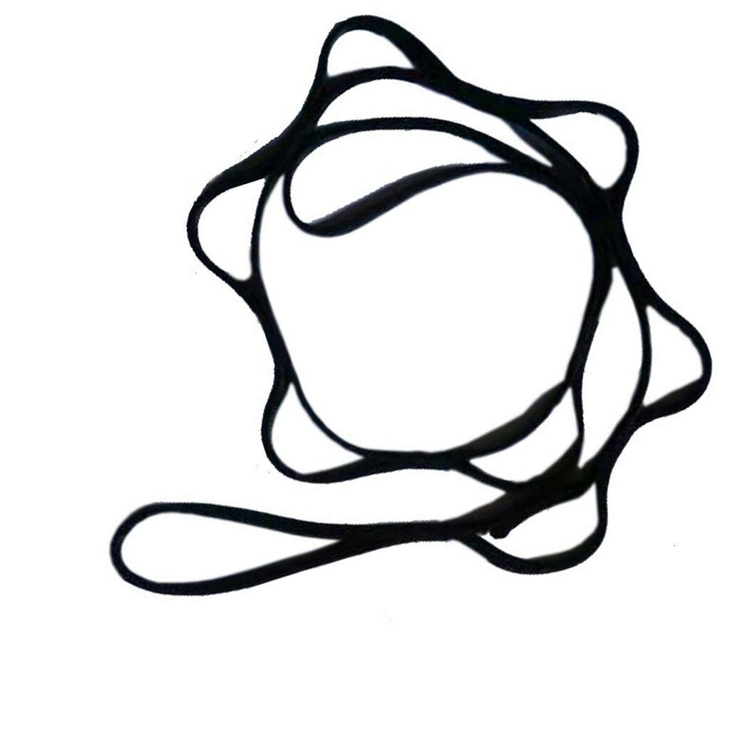 Регулируемые стропы для аэро-пилатеса с 9 кольцами, Черный - 1,1 м 9 колец